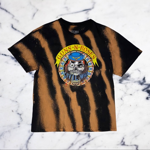 Shirts | Guns N Roses Bleach Dye Tee | Poshmark